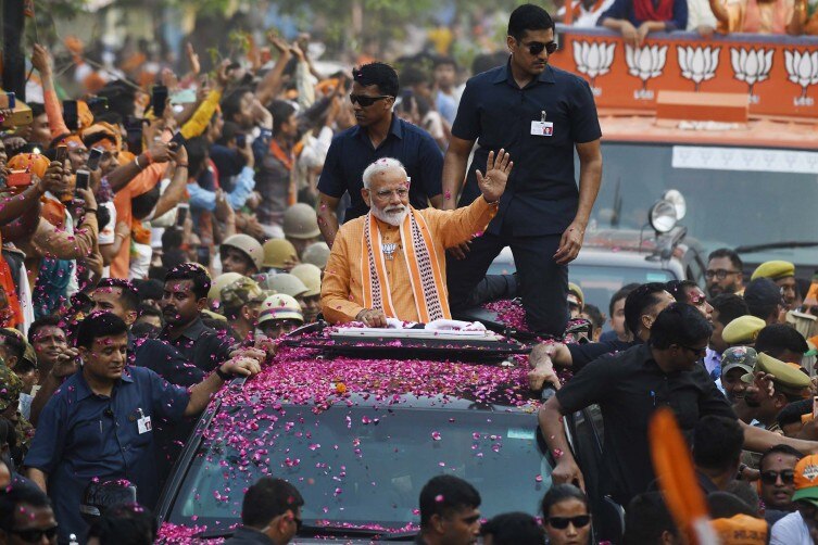 PM Narendra Modi's roadshow in Varanasi | IN PHOTOS | IndiaToday