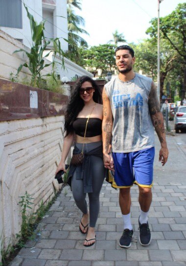 Krishna Shroff is all smiles as she steps out with boyfriend Eban Hyams ...