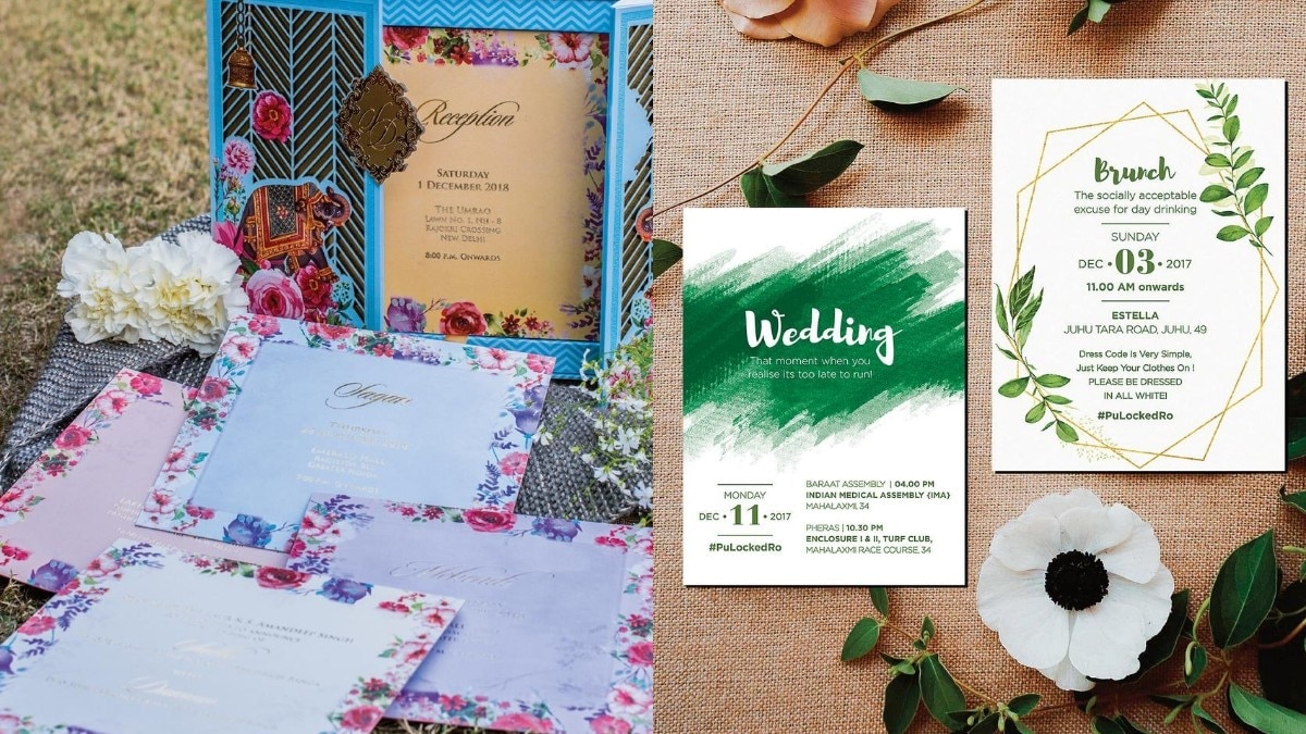 6 Types of Wedding Invitation Cards For Every Bridal Personality