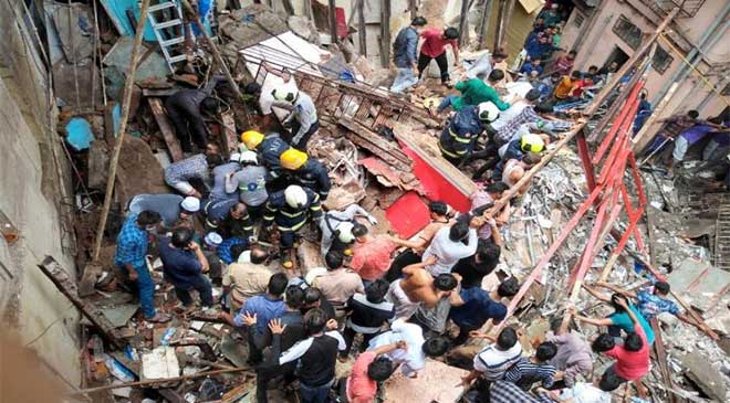 40 People Trapped after Four-Storey Building Collapses In Mumbai - 40 ...