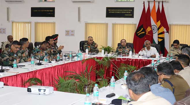 Security review of three states conducted by operations group at Dinjan ...