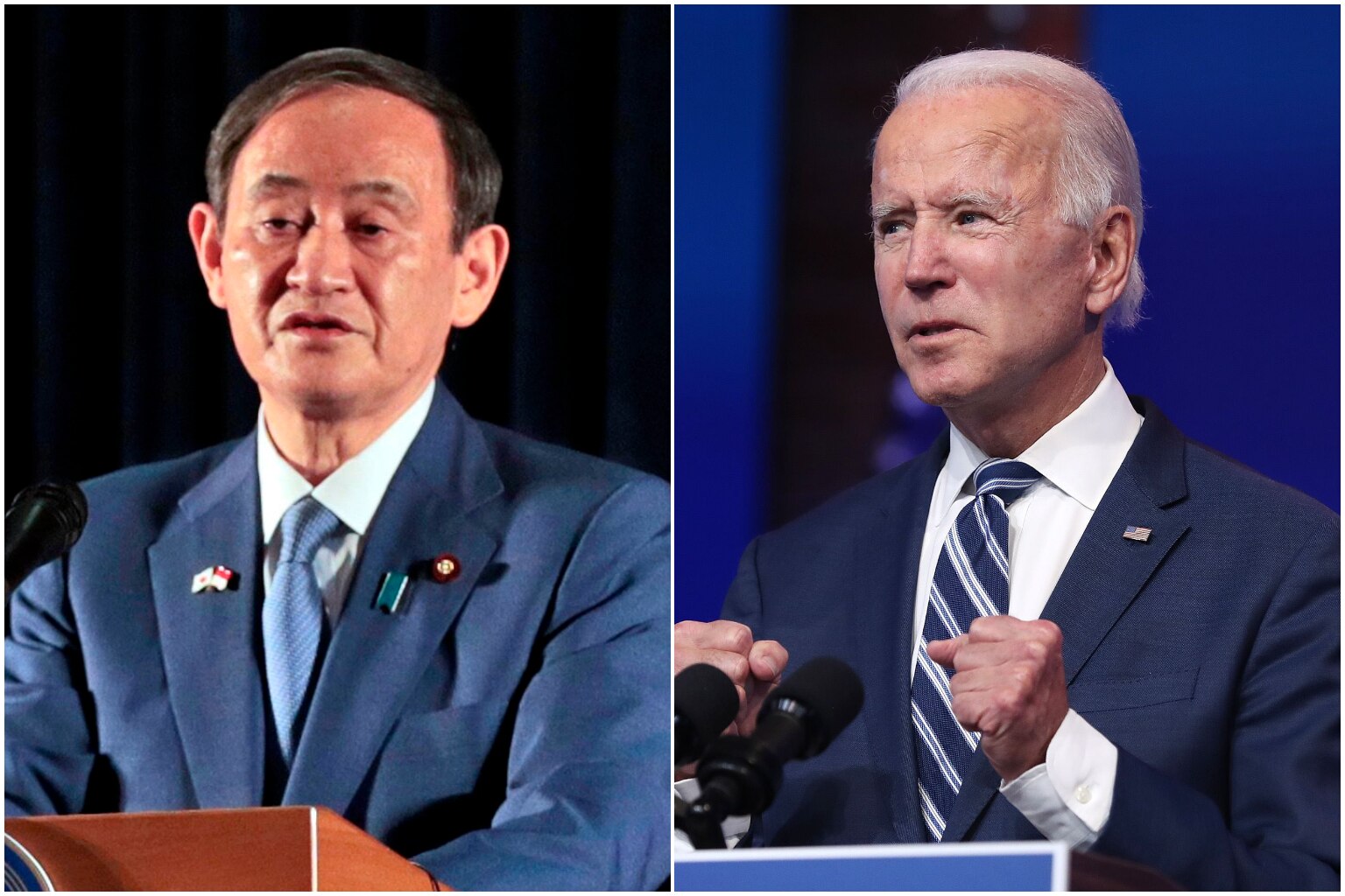 Joe Biden and Japanese PM Yoshihide Suga agree to strengthen Japan-US ...