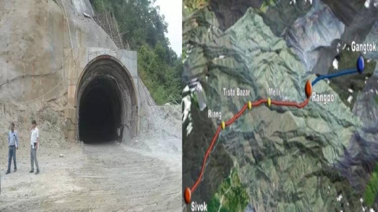 Sikkim: Construction work at Sivok-Rangpo rail line going on in full ...