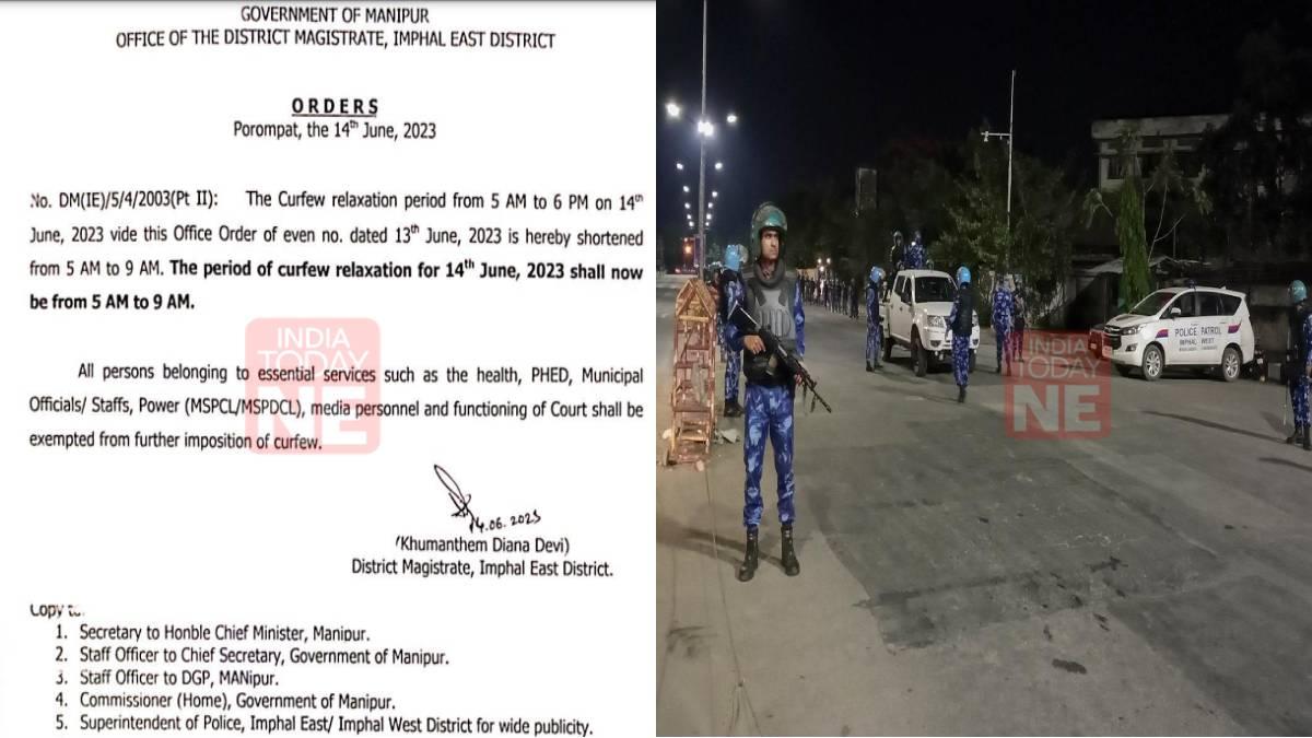 Manipur: Curfew hours curtailed in Imphal district amid tense situation - Manipur: Curfew hours ...