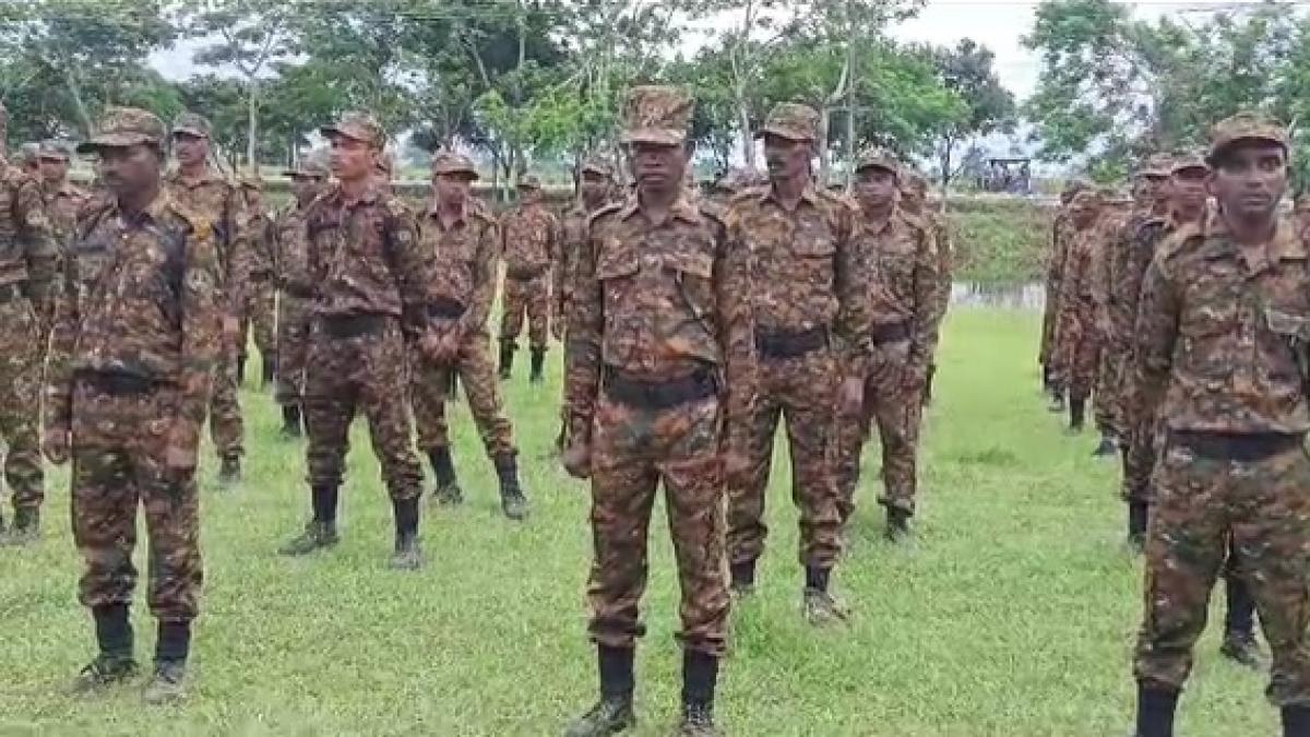 Adivasi Cobra Military of Assam holds disband ceremony in Gossaigaon ...