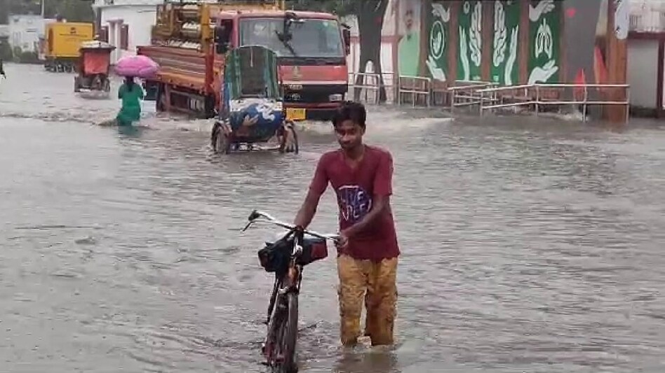 Tripura Heavy Rain Leads To Water Logging In Agartala Imd Issues