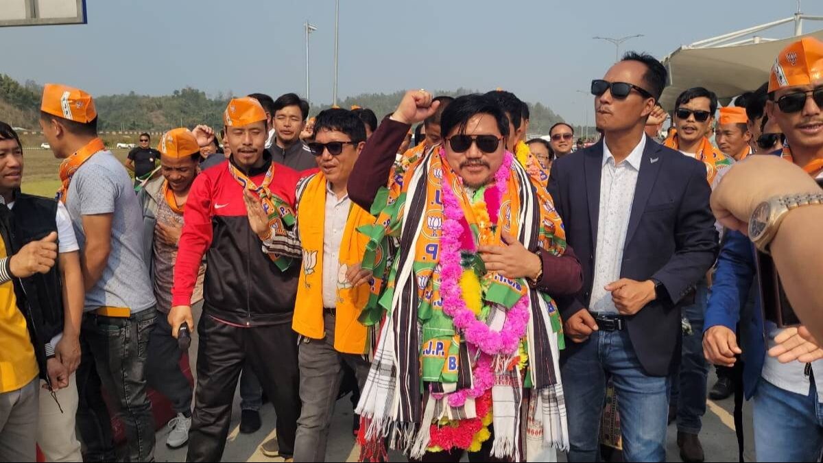 Arunachal: Thousands welcome Pani Taram as BJP's Koloriang candidate ...