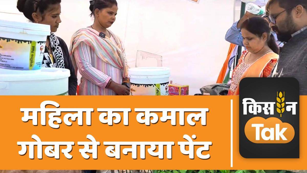 UP की इस महिला ने गोबर से बनाया पेंट, खासियत जानकर रह जाएंगे दंग