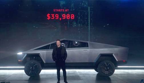 Elon Musk's Tesla unveils new Cybertruck; shatterproof windows break ...