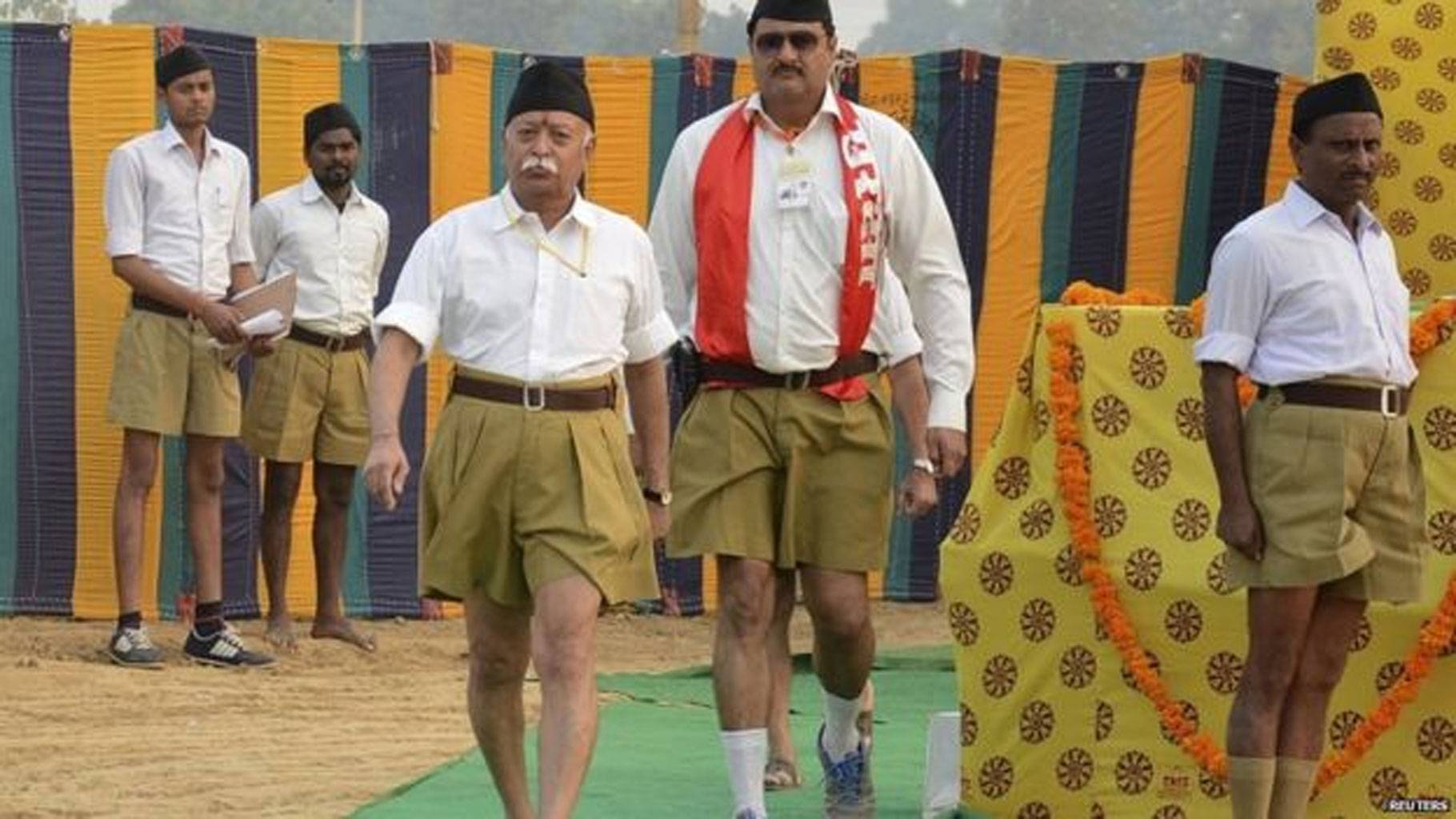 RSS has shown courage by dropping its khaki shorts