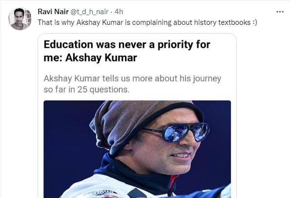 Akshay Kumar claims Indian text books have nothing on Hindu Kings ...