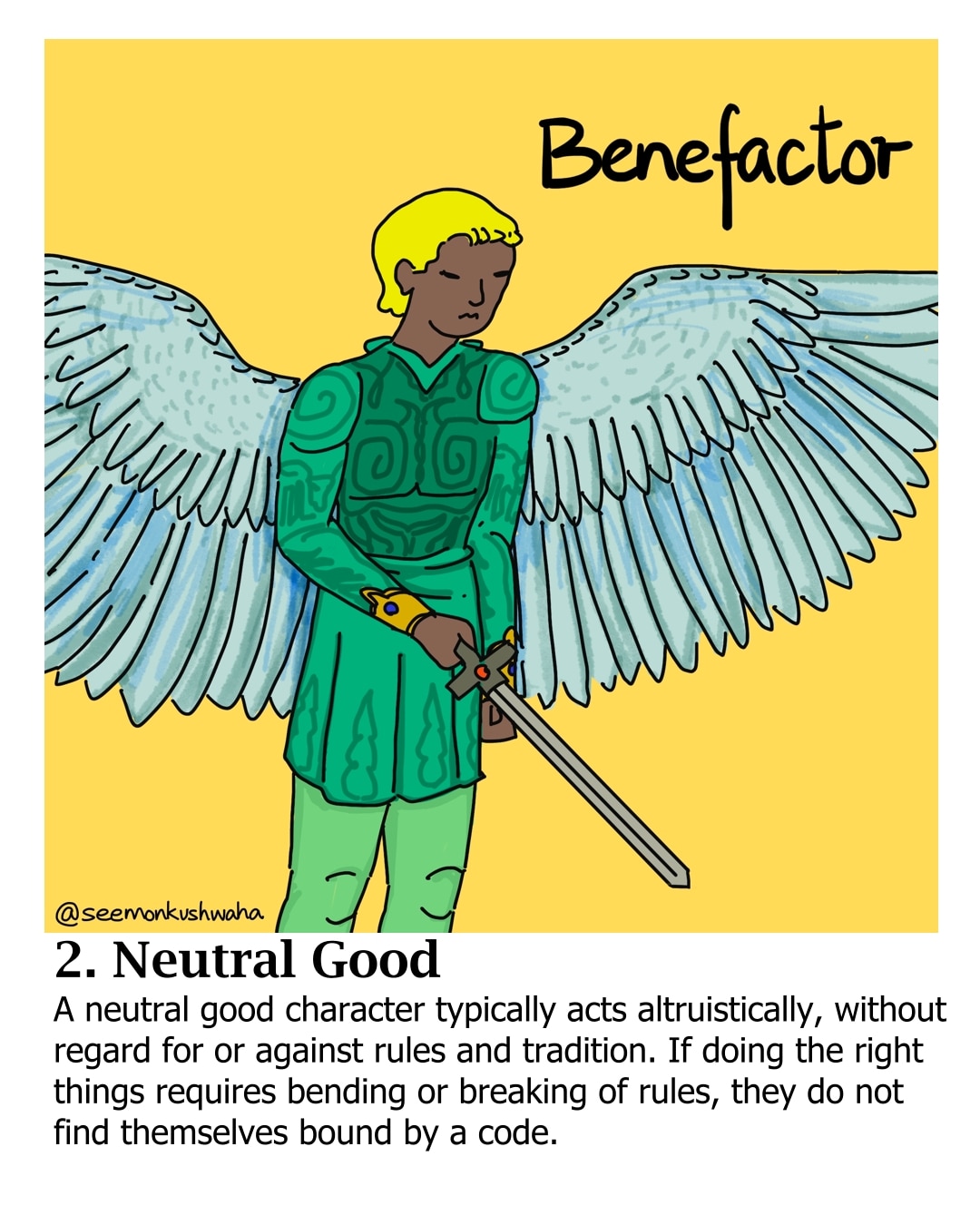 Lawful good, true neutral, chaotic evil, what is your moral alignment?