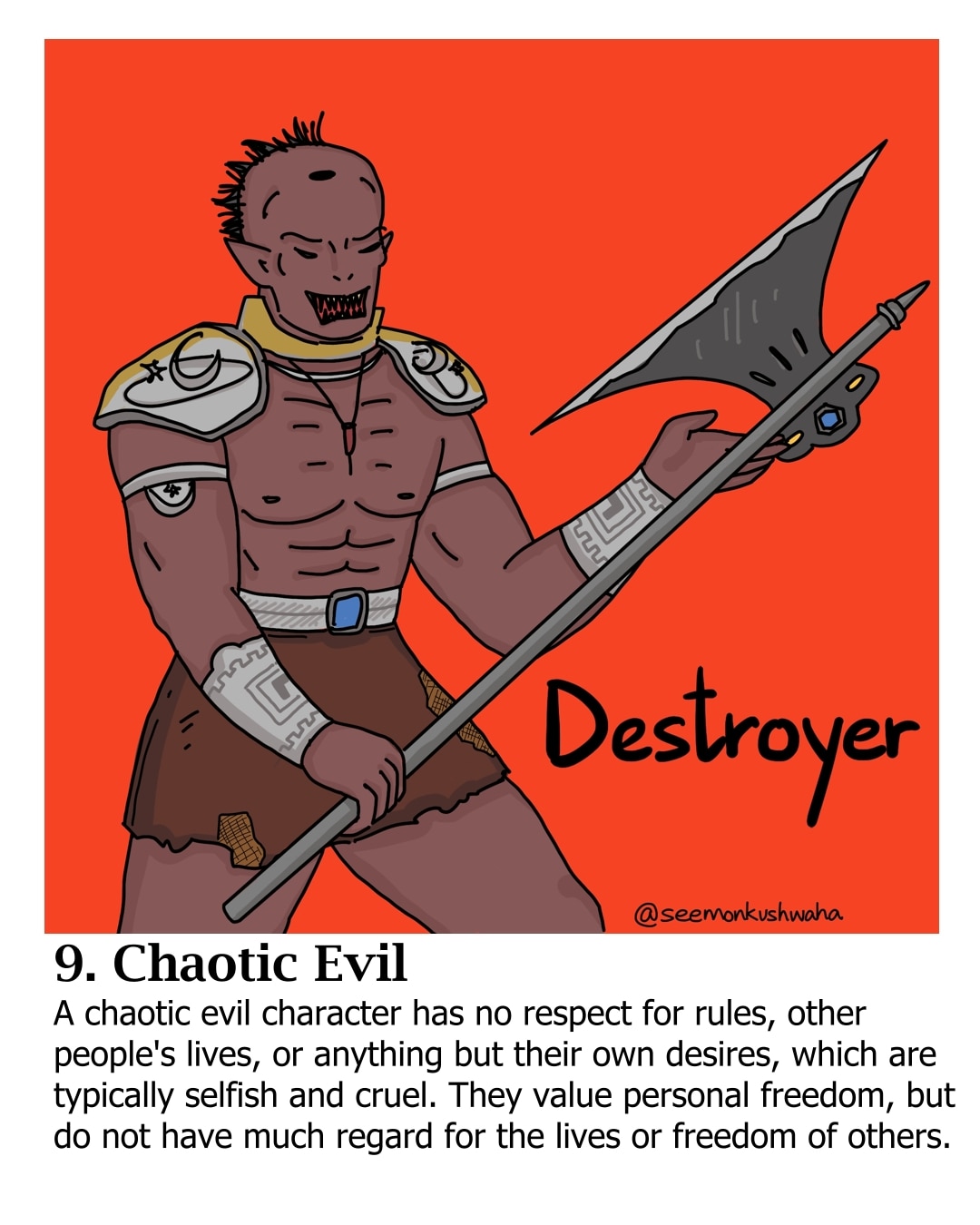 Lawful good, true neutral, chaotic evil, what is your moral alignment?