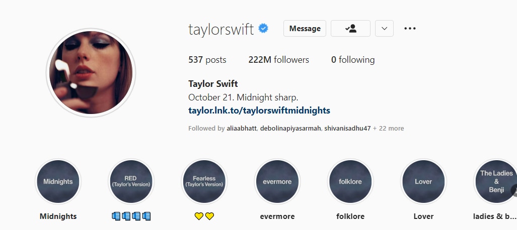 Taylor Swift's new album Midnights out on October 21