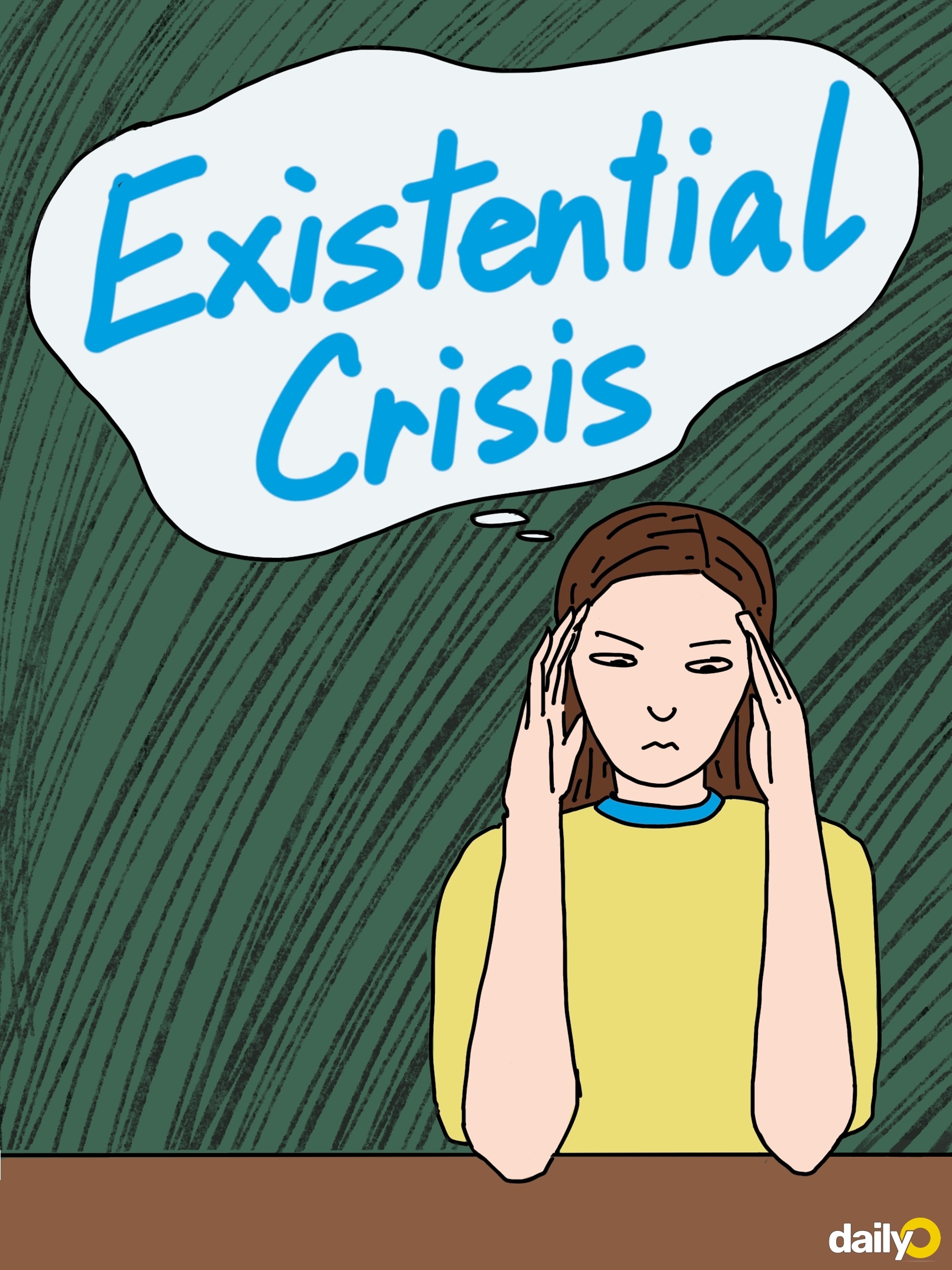 People navigating existential crisis: A visual story