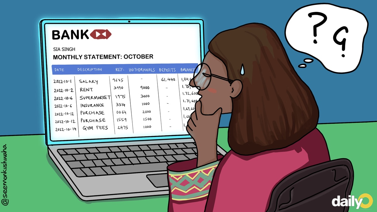 Start writing your monthly expenses down. It is better than crying over ...