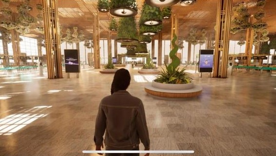 I went to the Bengaluru airport Terminal 2 Metaport, in Metaverse. Here ...