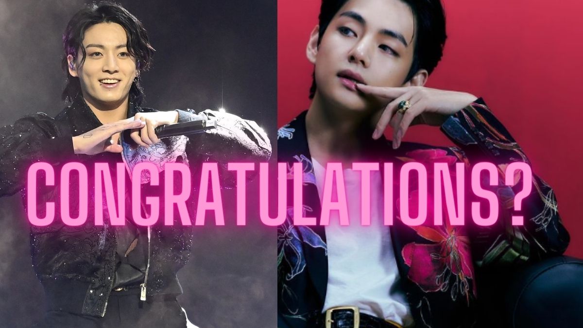 Why are BTS fans congratulating Jungkook and V?