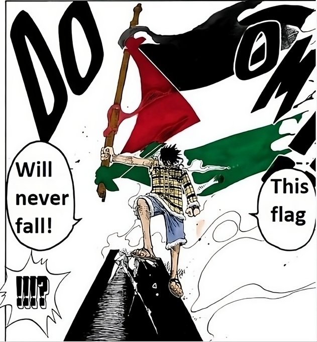 Does One Piece find meaning in the Palestinian struggle for liberation?