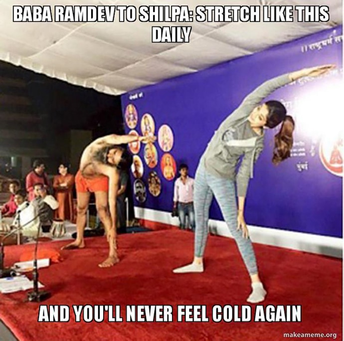 8 hilarious memes: When Baba Ramdev and Shilpa Shetty did yoga together