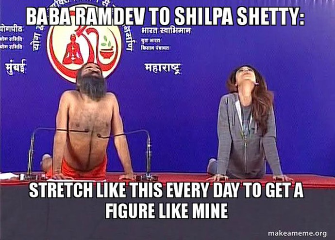 8 hilarious memes: When Baba Ramdev and Shilpa Shetty did yoga together