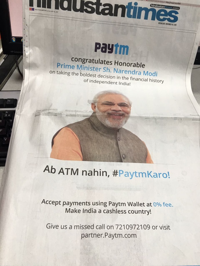 Paytm puts Modi on ad. Who are the winners and losers in the surgical ...