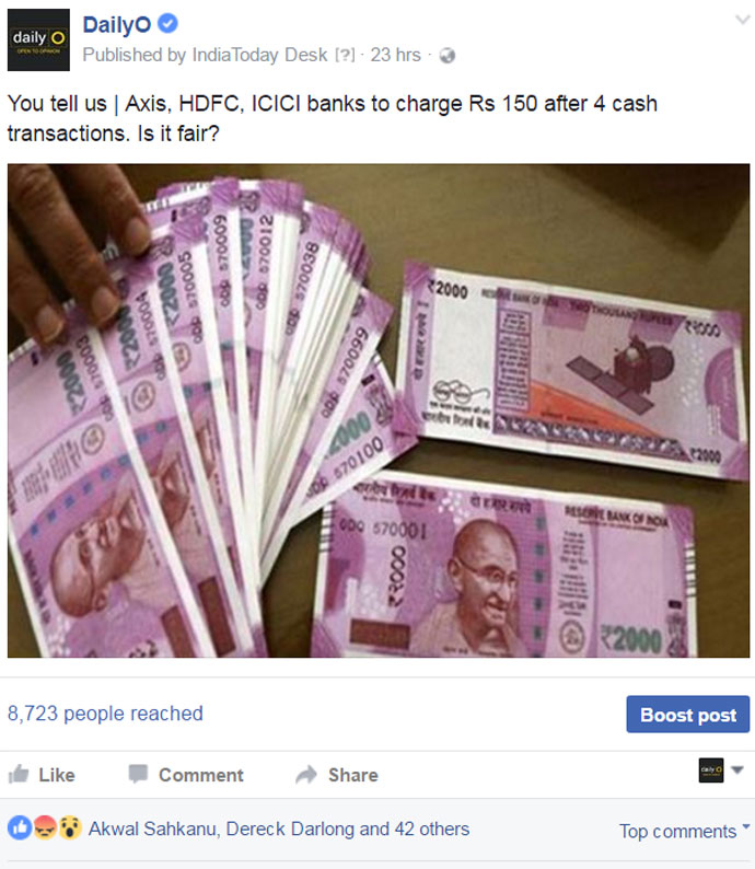 Readers tell us private banks levying Rs 150 on cash transactions is unfair