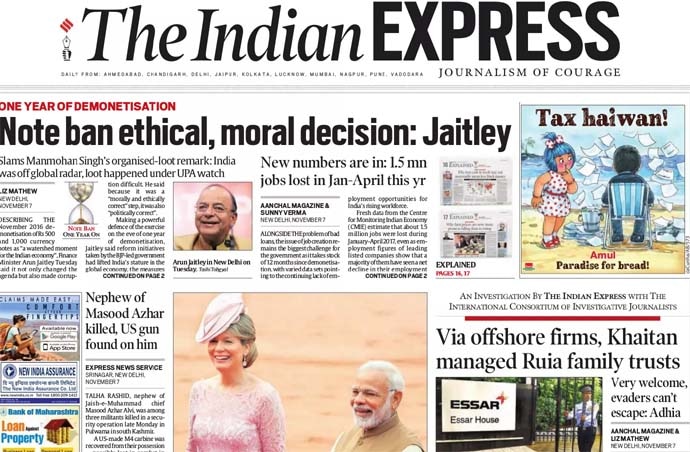 Newspaper reports show govt ad openly lies on how demonetisation was a ...