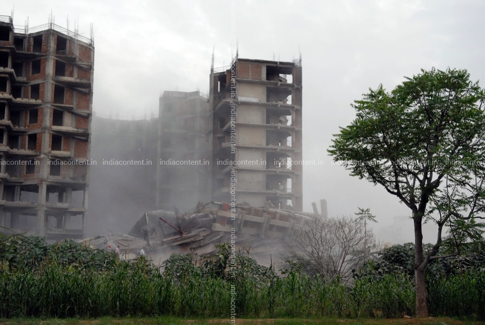 Buy Three multi storied under construction buildings Pictures, Images ...