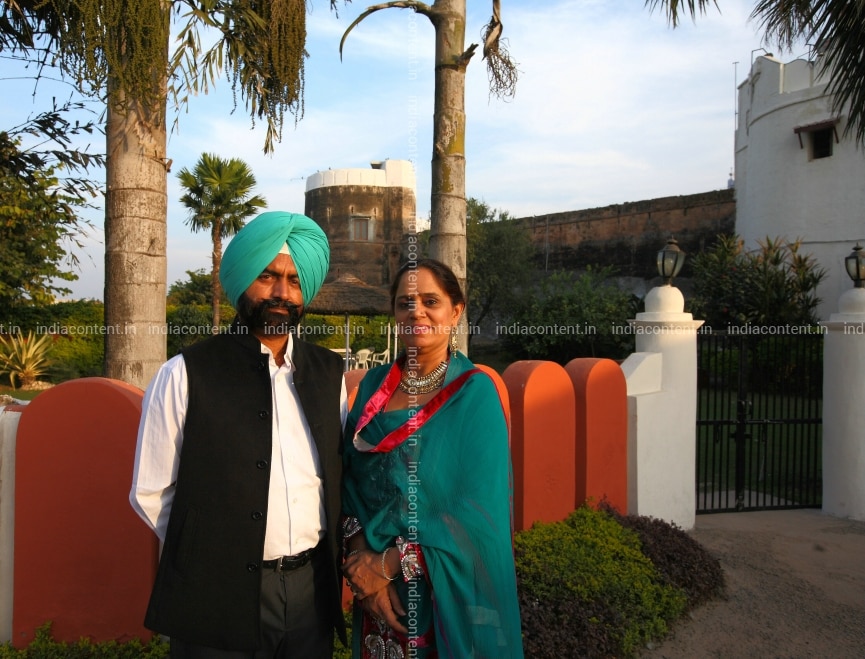 Buy Deepinder Singh Virk and his wife owner of Bharatgarh Fort near ...