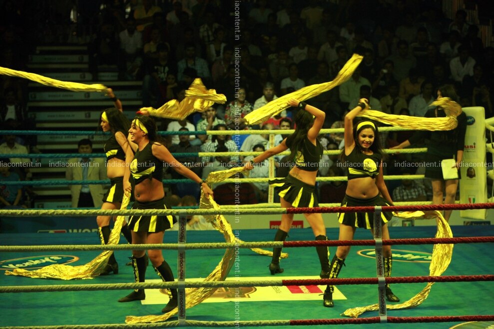 Buy Cheer leaders dancing at the Boxing arena at Inorbit mall in Mumbai ...