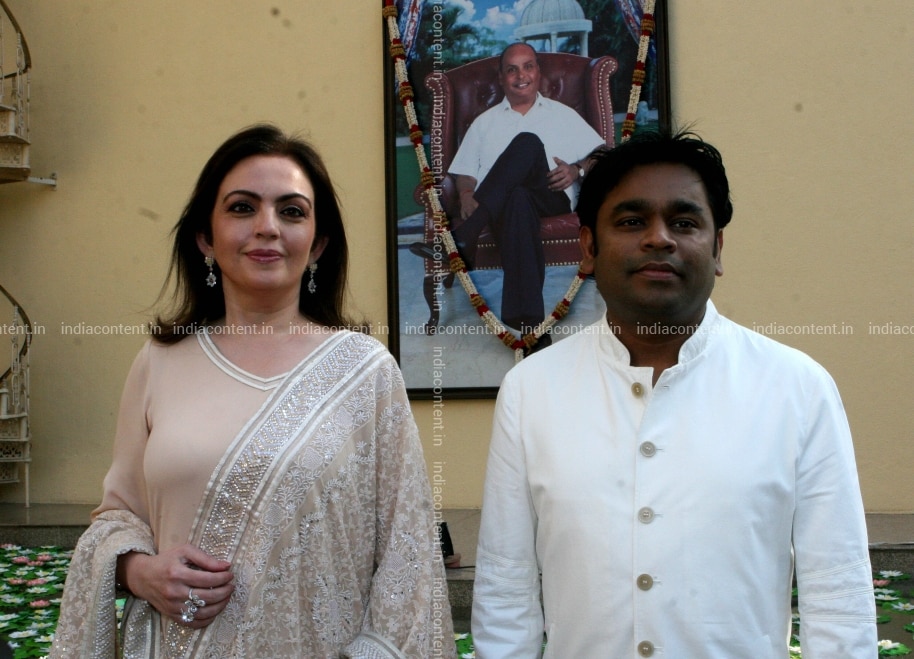 Buy Neeta Ambani with AR Rahman Pictures, Images, Photos By Bhaskar ...