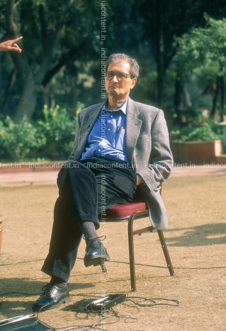 Buy Amartya Sen, Nobel Prize Laureate in Economics sitting in an open ...