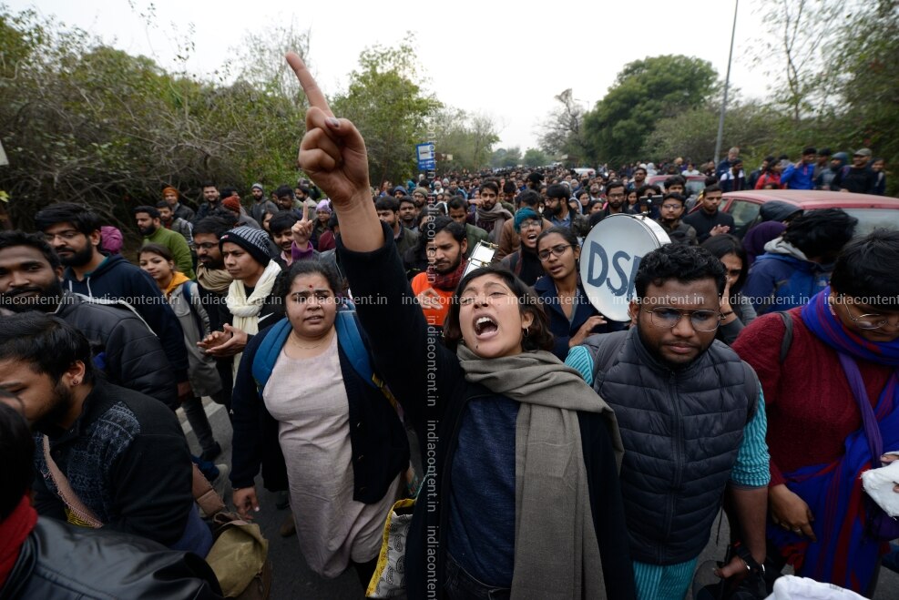 Buy JNU Students Protest Pictures, Images, Photos By Pankaj Nangia ...