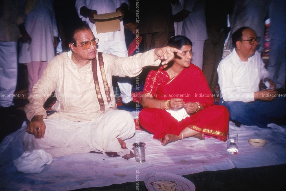 Buy NT RAMA RAO WITH HIS WIFE LAXMI PARVATI Pictures, Images, Photos By ...