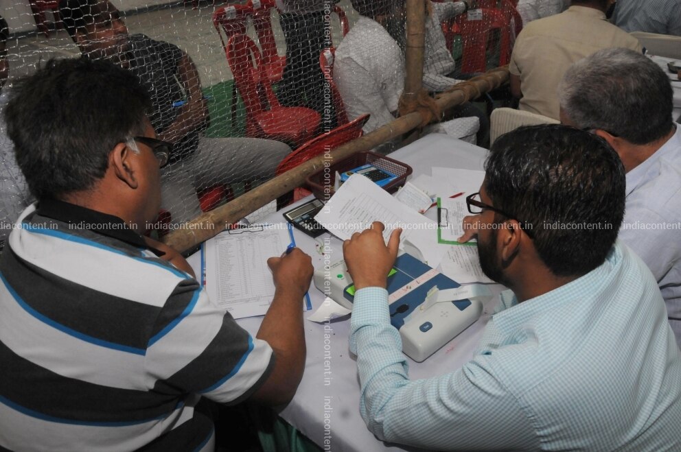 Buy Amritsar Polling officials busy counting votes cast during 2019 Lok ...