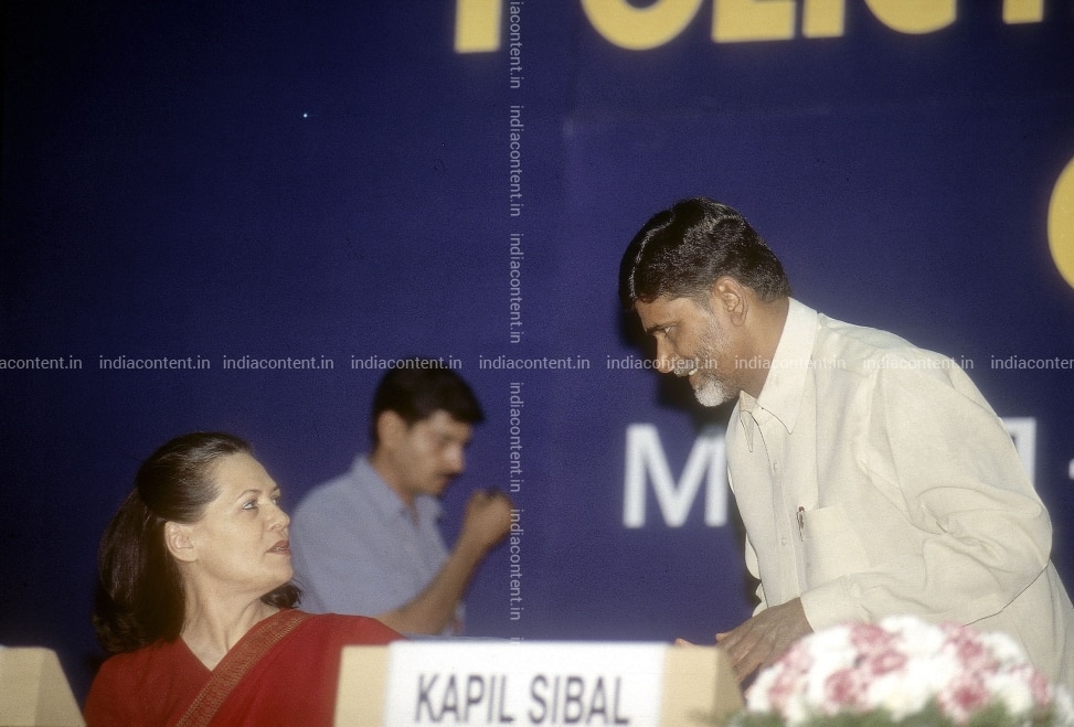 Buy N CHANDRABABU NAIDU WITH SONIA GANDHI Pictures, Images, Photos By ...
