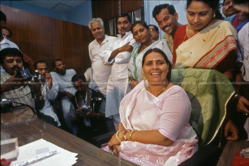 Buy RABRI DEVI WITH HER SUPPORTERS Pictures, Images, Photos By Saibal ...