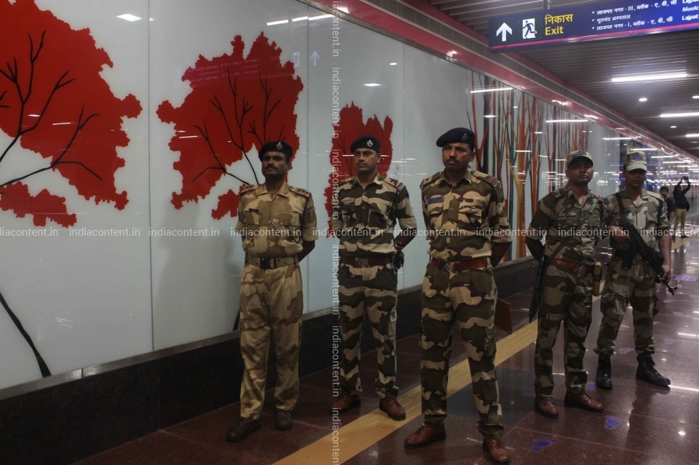Buy New Delhi A view of Sarojini Nagar metro station during a media ...