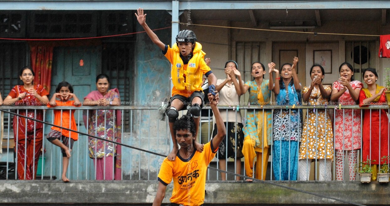 Buy Young boys are making human pyramid in Dahi Handi Celebrations ...