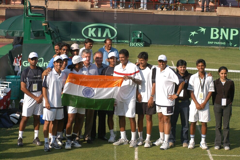 Buy INDIAN TENNIS TEAM Pictures, Images, Photos By PANKAJ NANGIA - News ...