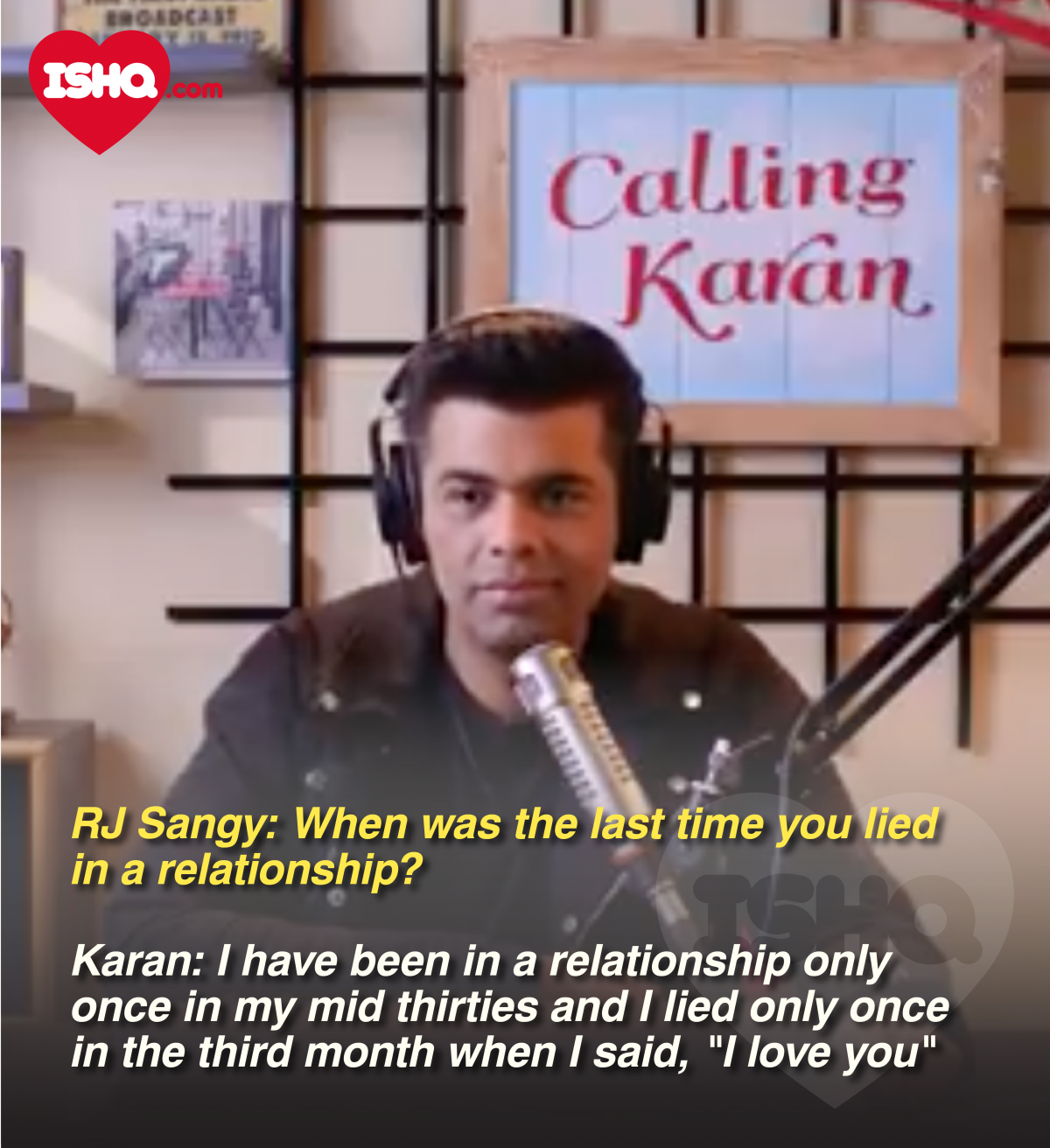 Reverse Rapid Fire with Karan Johar | Ishq.com
