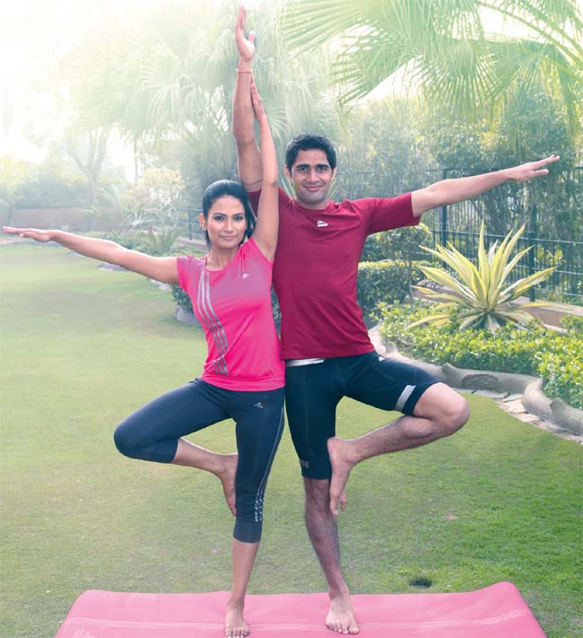 Double tree pose