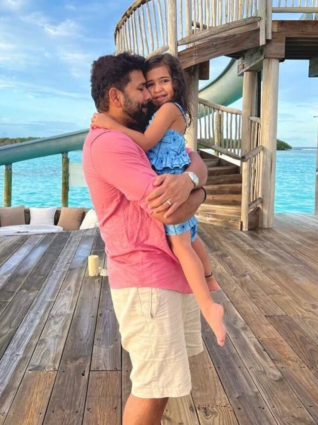 Rohit Sharma’s cuddly moment with Samaira
