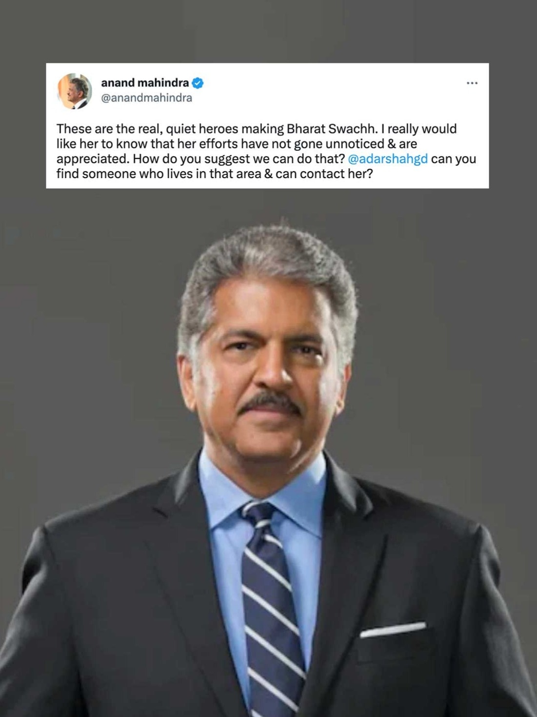 Anand Mahindra praises fruit seller for making ‘Bharat Swachh’, says he wants to contact the ...