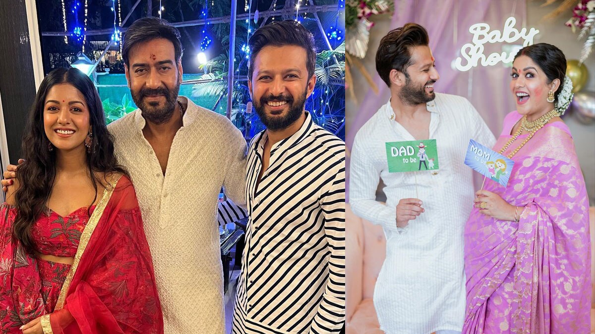 मां बनने वाली हैं अजय देवगन की 'ऑनस्क्रीन बेटी', गोदभराई में बेबी बंप ...