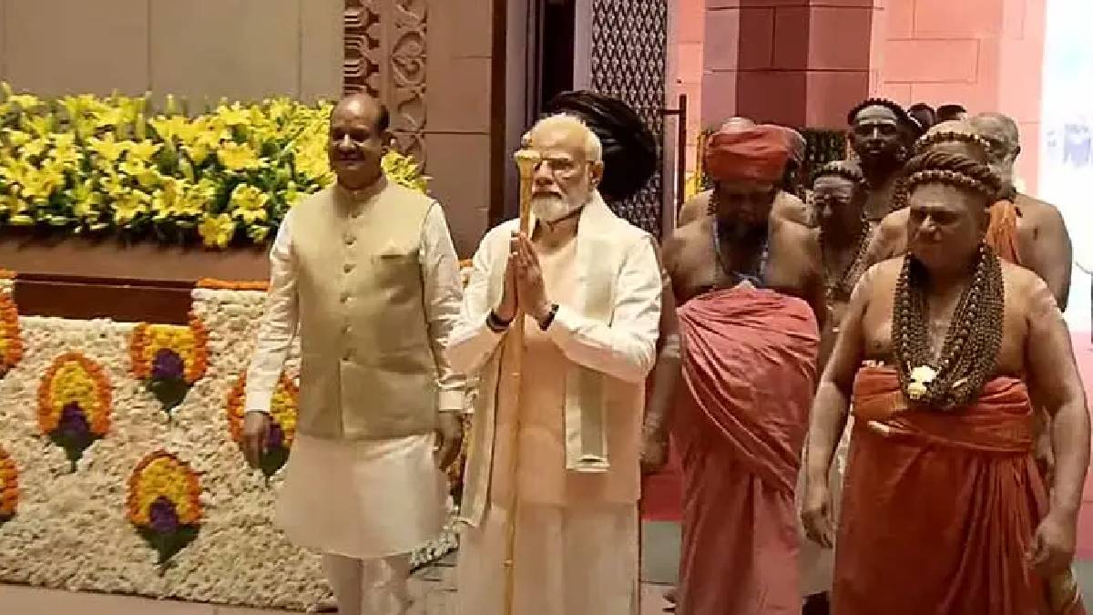 PM Modi inaugurates new Parliament building, installs 'Sengol'