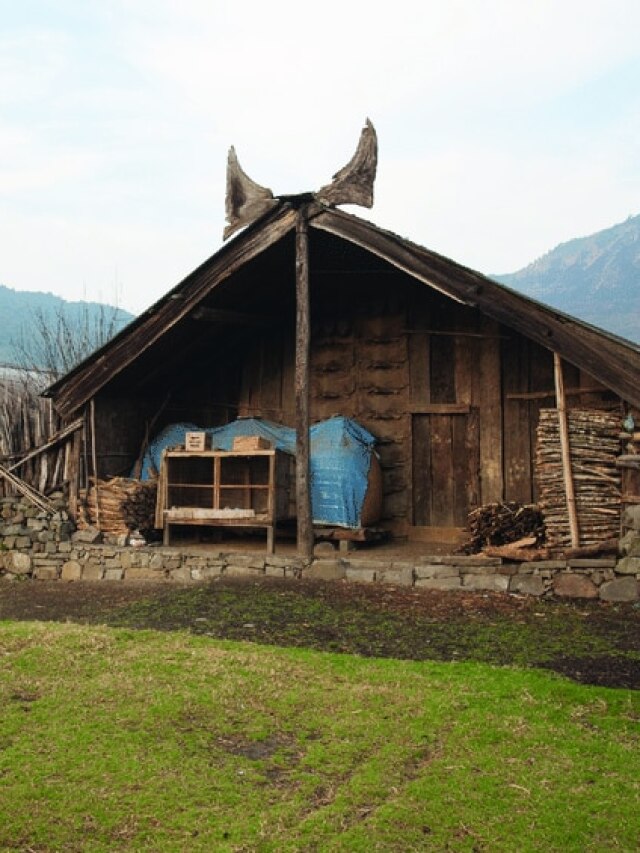 Traditional tribal houses in Northeast
