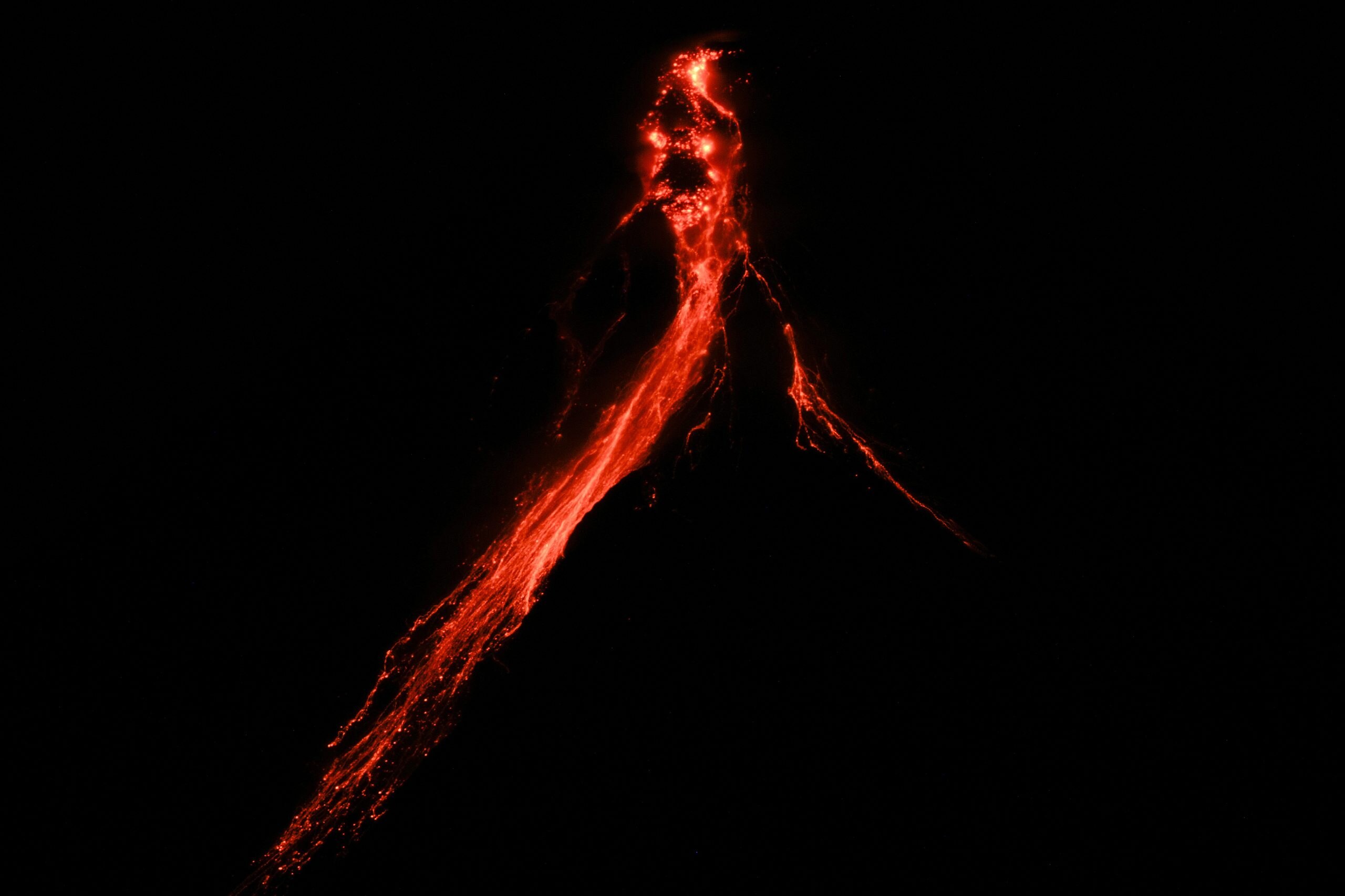 Philippines’ most active volcano erupts