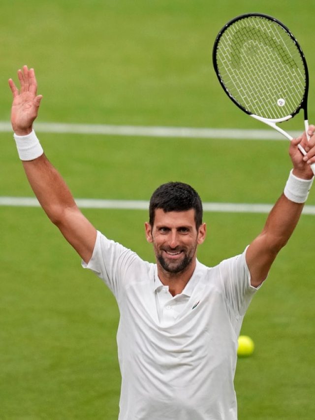 Novak Djokovic into his 9th Wimbledon final